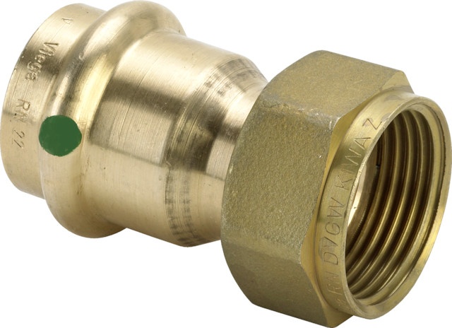 265731 | Viega SANPRESS Verschraubung Rotguss 2263 35 mm x 1 1/2" IG flachdichtend